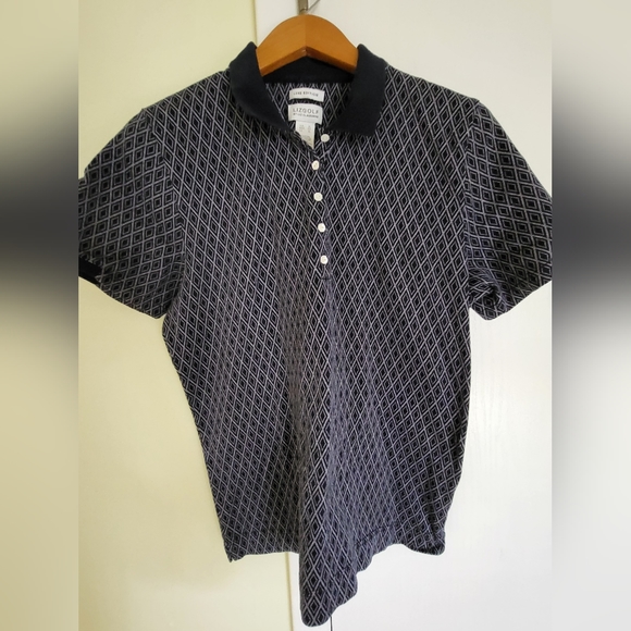 Liz Claiborne | Tops | Nwot Liz Golf Luxe Edition Short Sleeve Diamond ...
